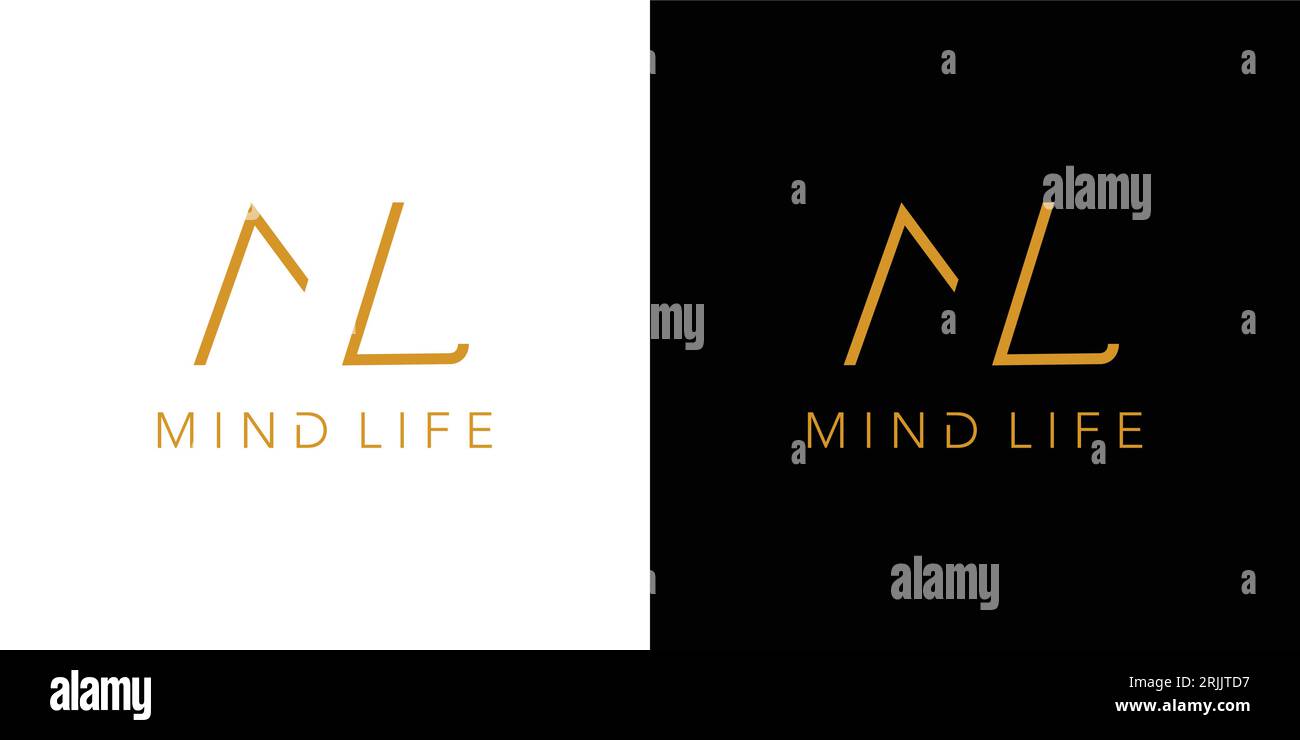 Ml logo design Stock-Vektorgrafiken kaufen - Alamy