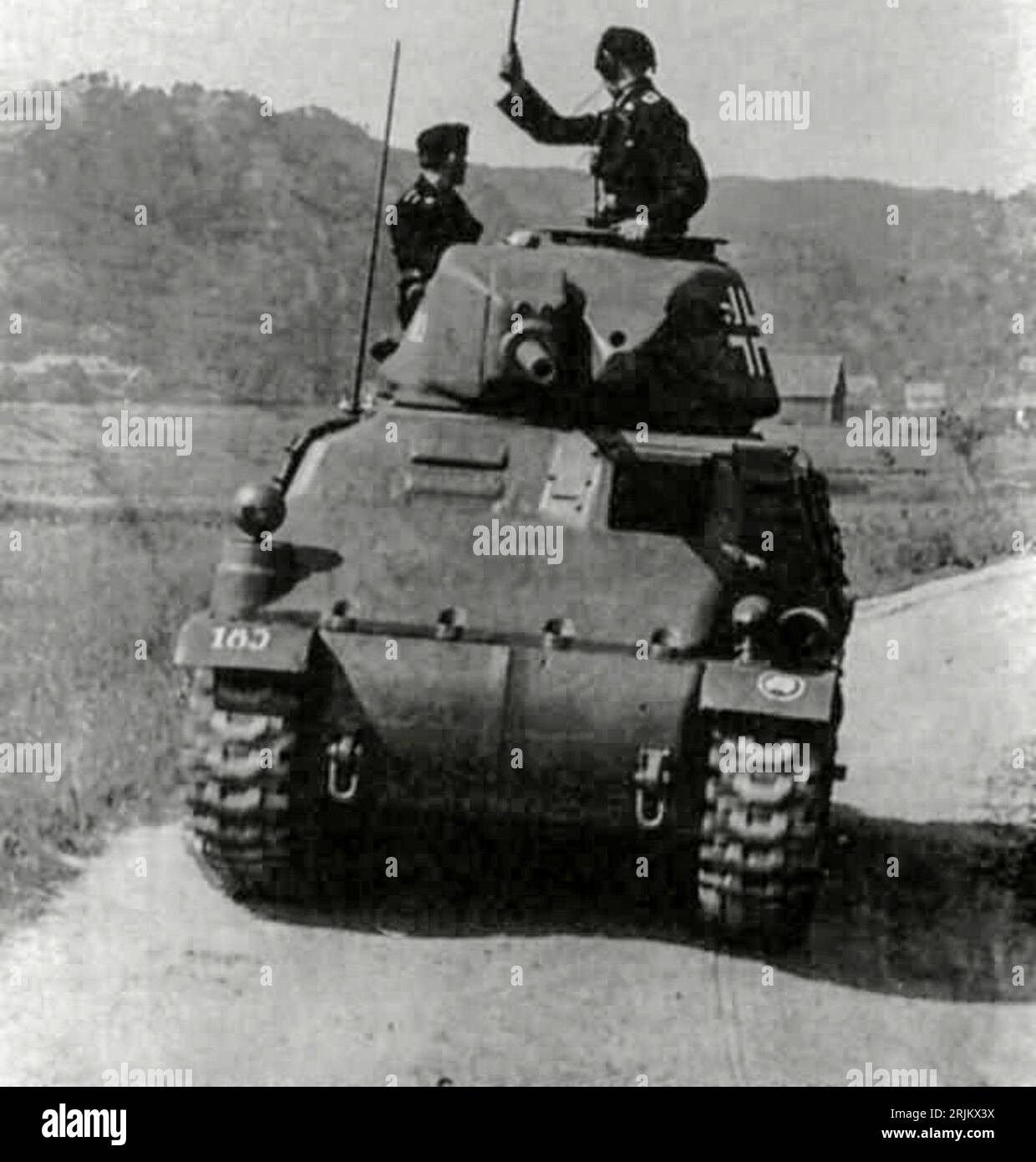 World War II - FRANCE. Tanks, Somua S-35, Somua S 35 in german service ...