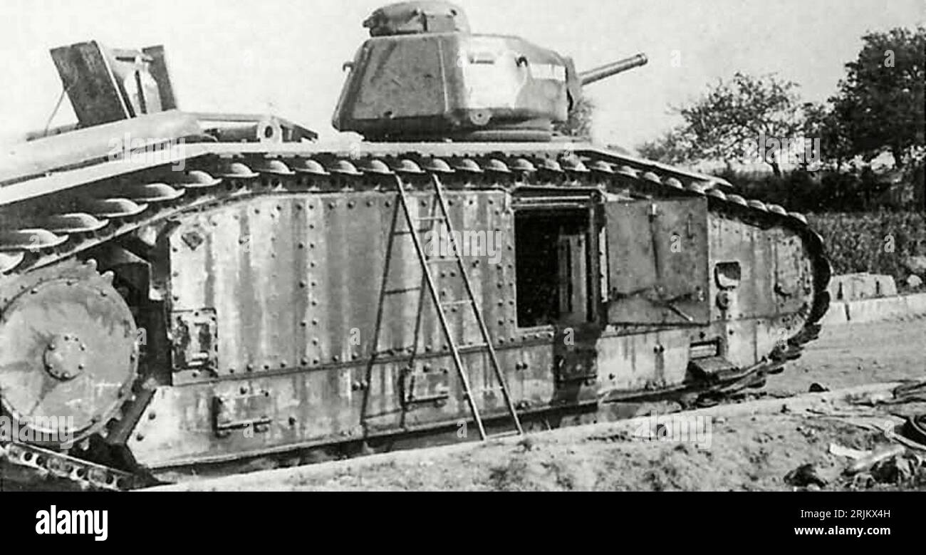 Zweiter Weltkrieg - FRANKREICH. Tanks, B1 bis, Char B1 bis Tank 257 ...