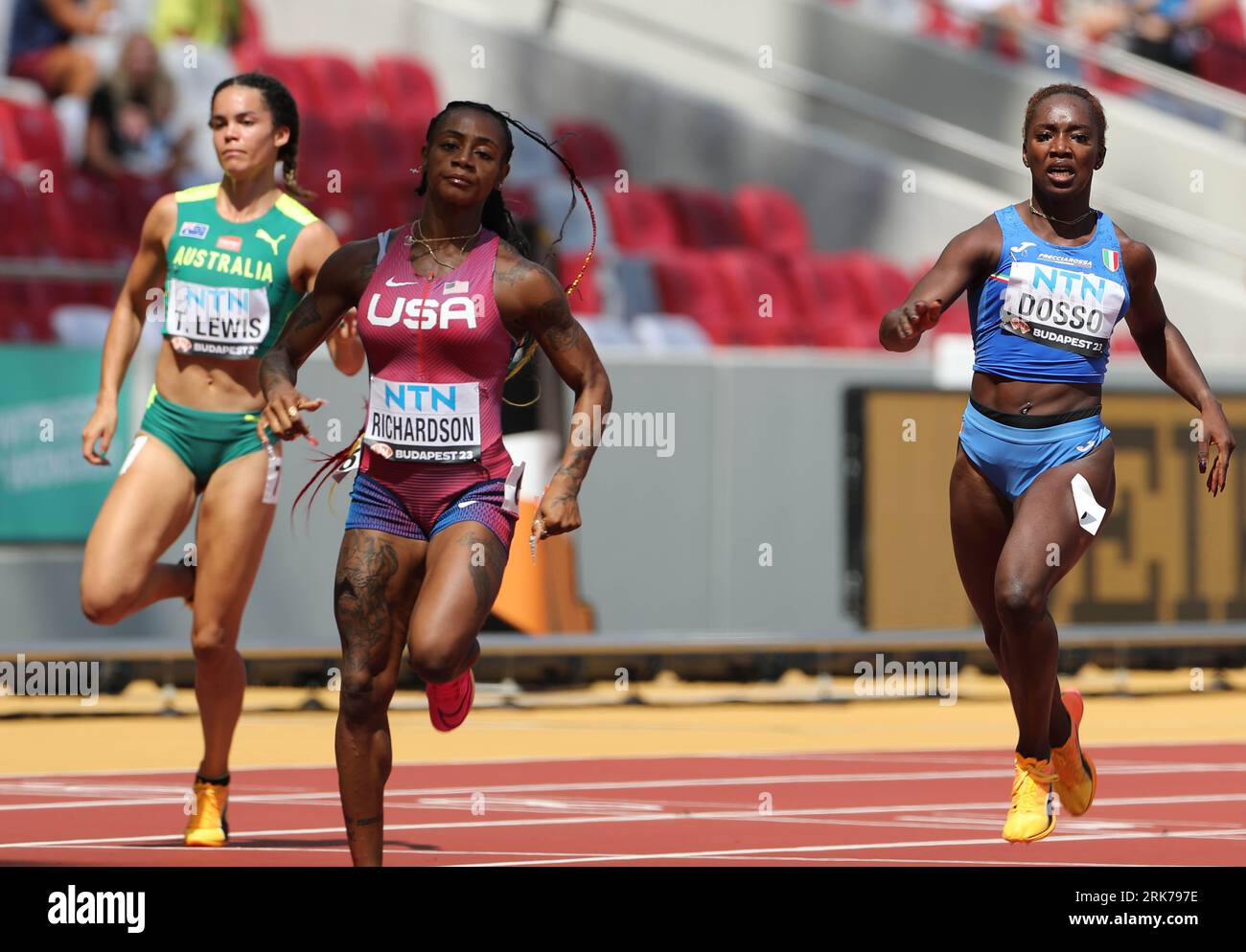 SHA’Carri RICHARDSON aus den USA beheizt 5 100 METER FRAUEN bei den Leichtathletik ...