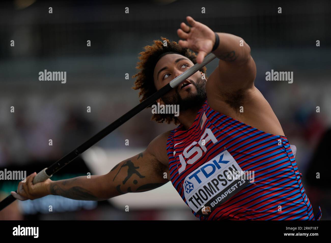 Curtis Thompson, of the United States, makes an attempt in the Men's ...