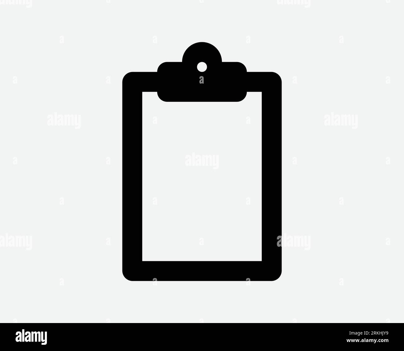 Leere Zwischenablage Symbolvorlage Leeres Klemmbrett Papier Dokument ...