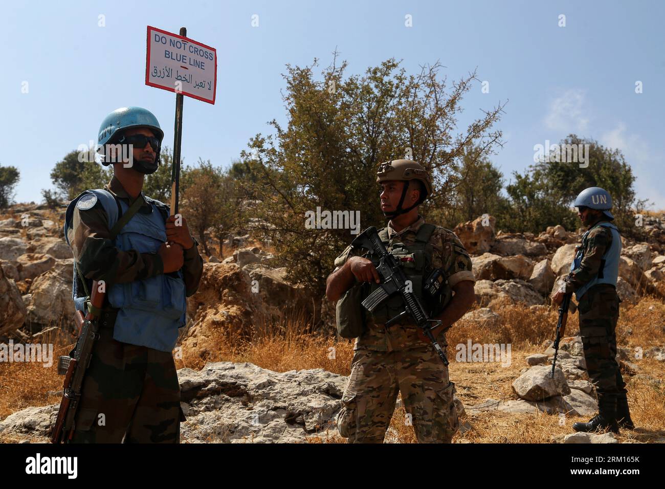 Kfrachouba, Lebanon. 26th Aug, 2023. A UN peacekeeping soldier from the ...