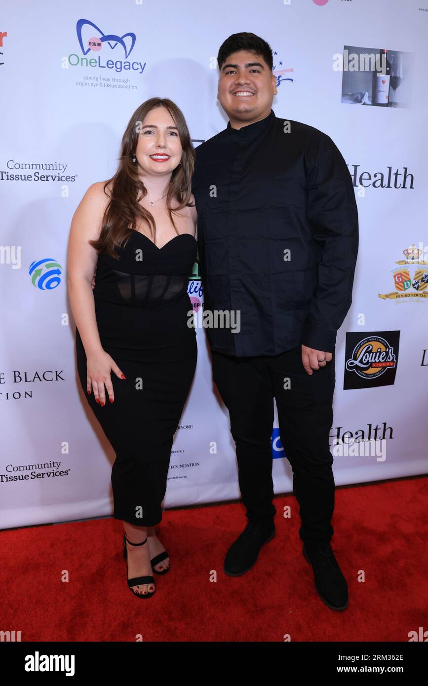 Los Angeles, California, USA. 24th August, 2023. Angela Schroeder and David Saldana attending ...