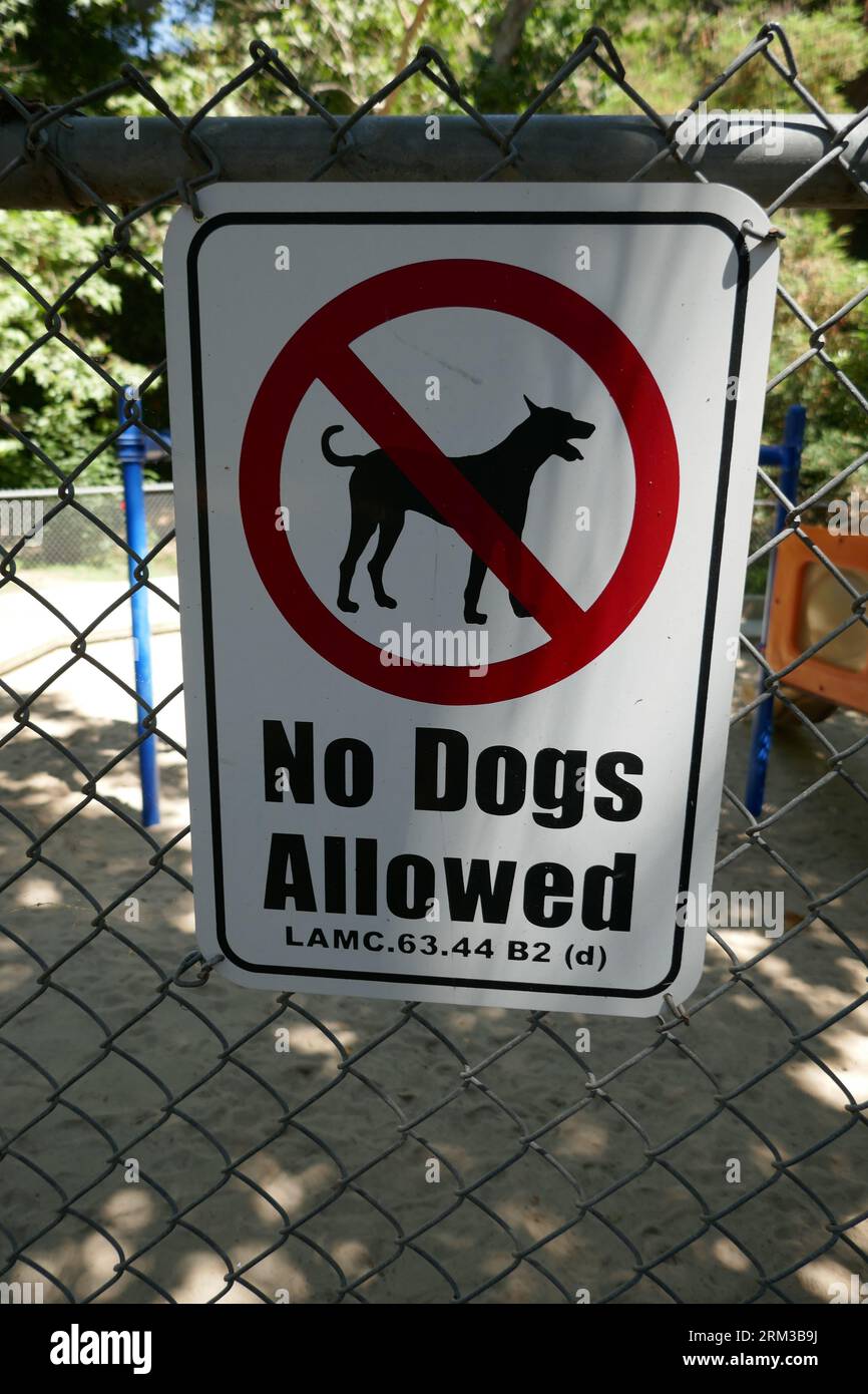 Los Angeles, California, USA 22nd August 2023 No Dogs Allowed at ...