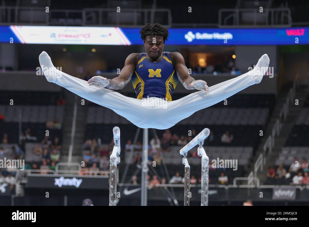 August 26, 2023: Frederick Richard of Michigan competes on the Parallel ...