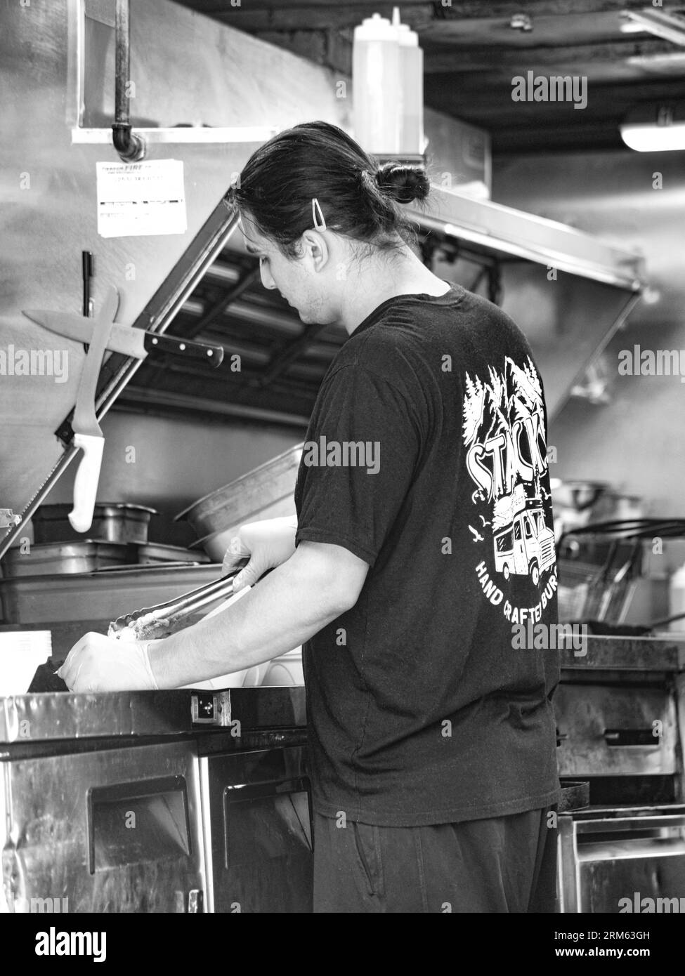 Burger bauernmarkt Schwarzweiß-Stockfotos und -bilder - Alamy