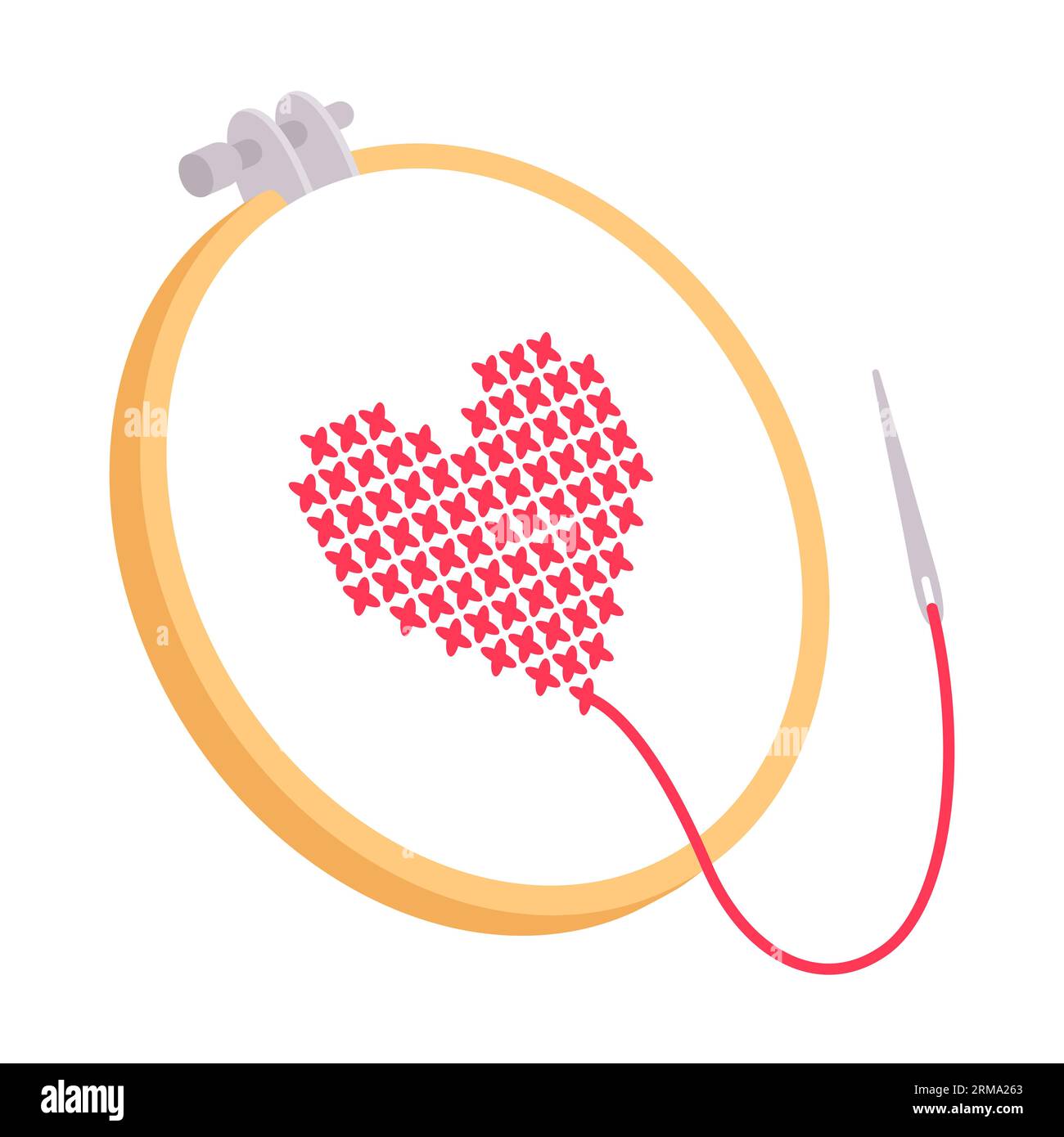 Roter faden dekoration Stock-Vektorgrafiken kaufen - Alamy