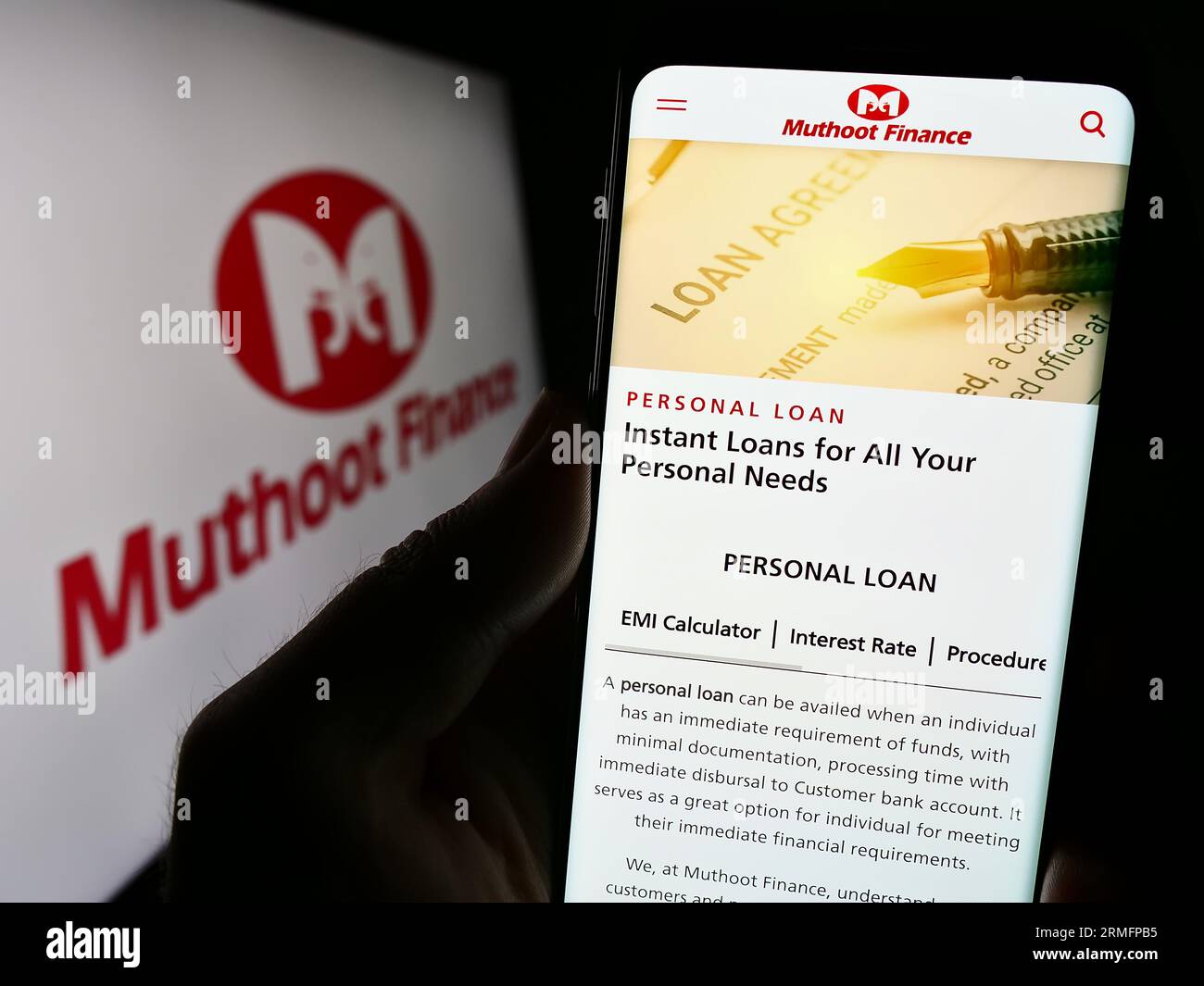 Muthoot logo -Fotos und -Bildmaterial in hoher Auflösung – Alamy