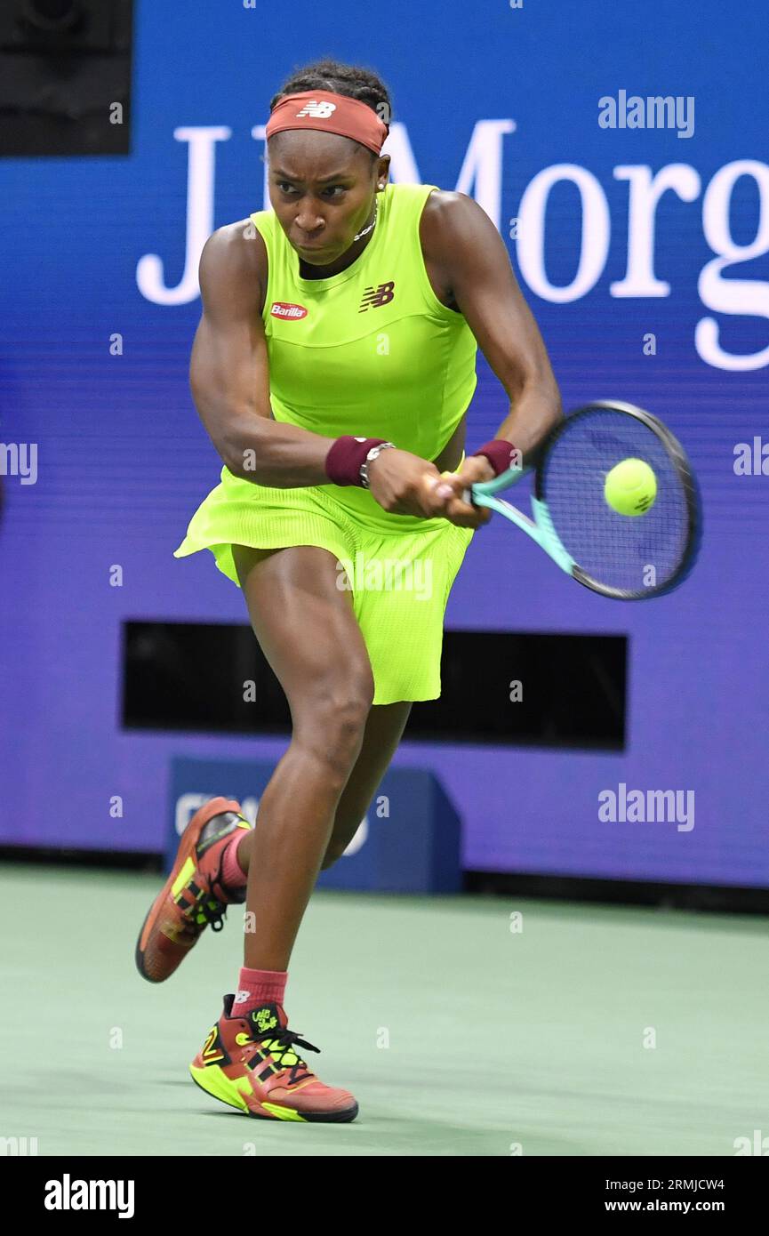Coco gauff eröffnet uns den sieg -Fotos und -Bildmaterial in hoher ...