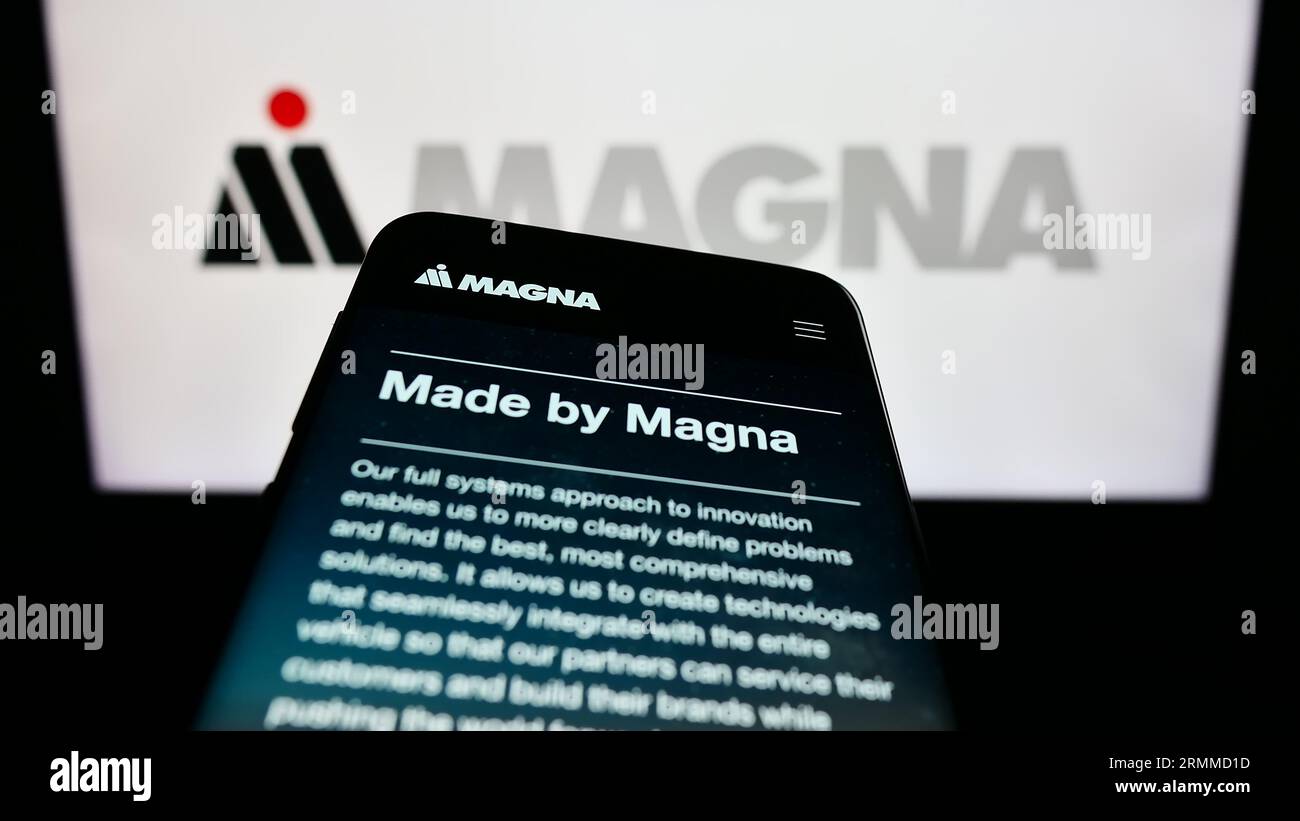 Magna logo -Fotos und -Bildmaterial in hoher Auflösung – Alamy