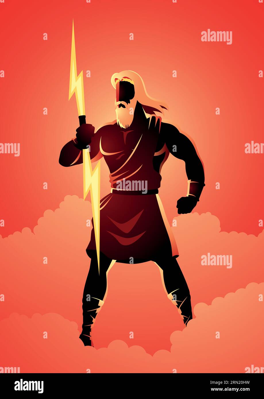 Zeus illustration Stock-Vektorgrafiken kaufen - Alamy