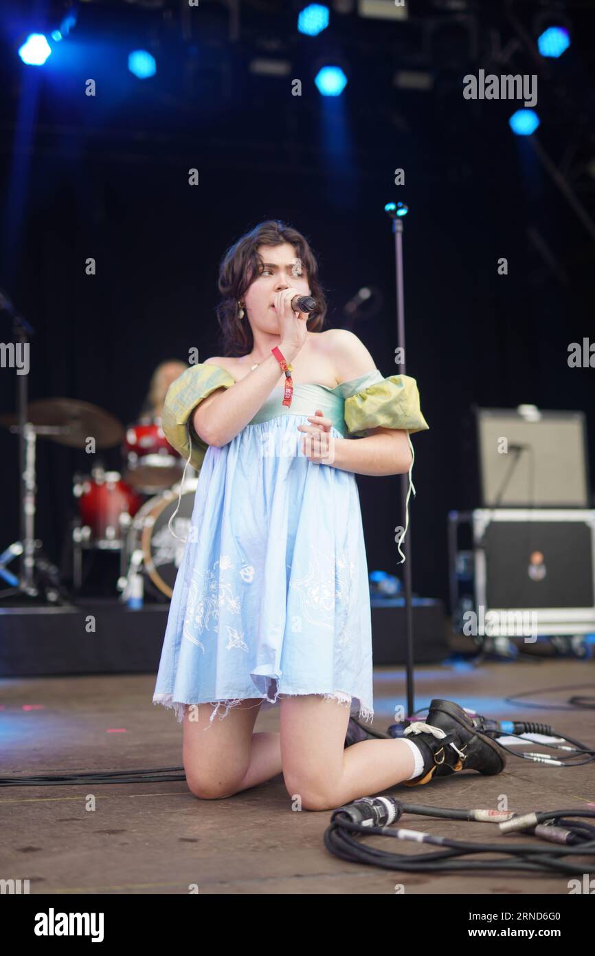 Dorset, Großbritannien. Donnerstag, 31. August 2023. Abigail Morris von ...