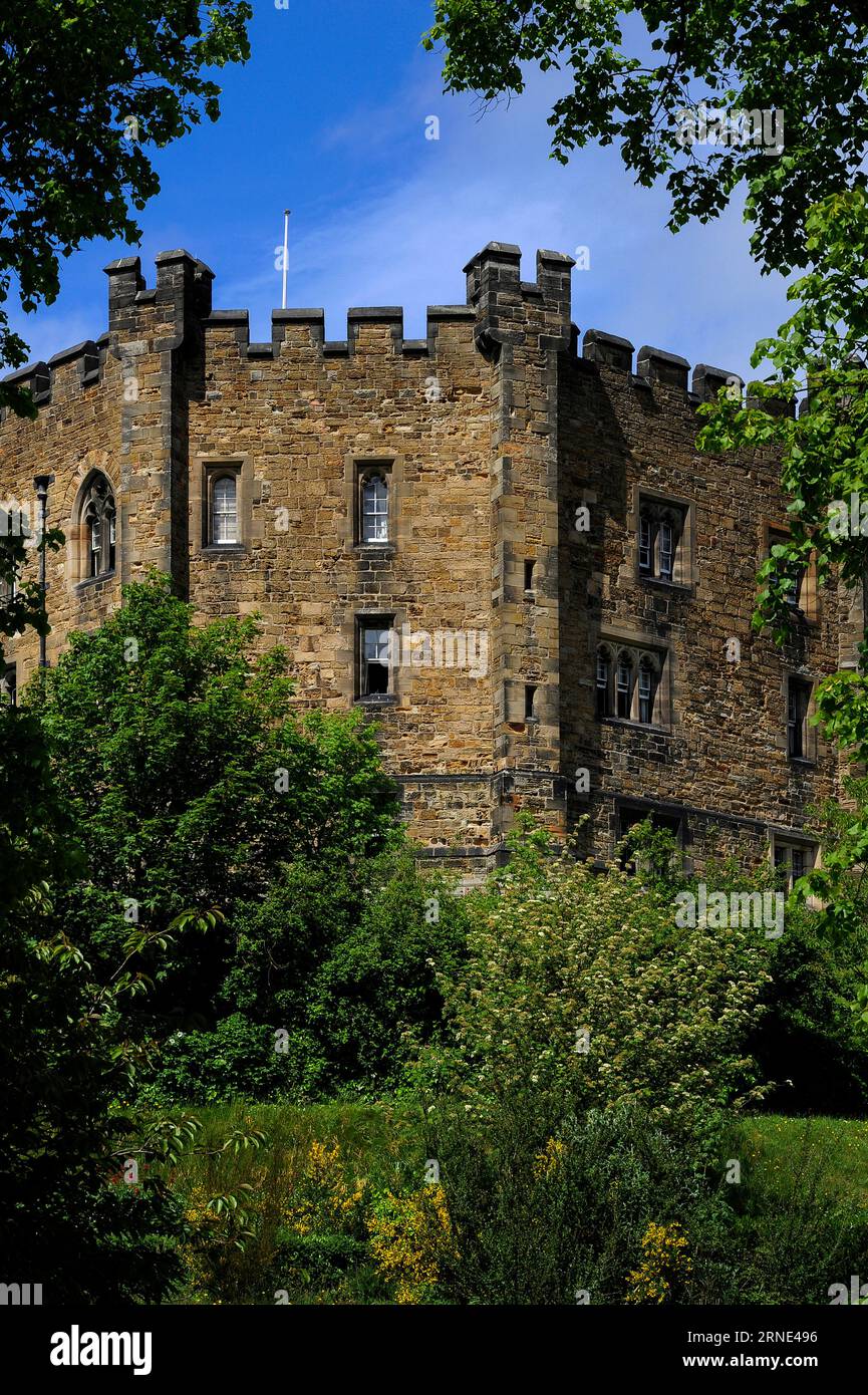 Auf der Motte von Durham Castle im Nordosten Englands, einem ...
