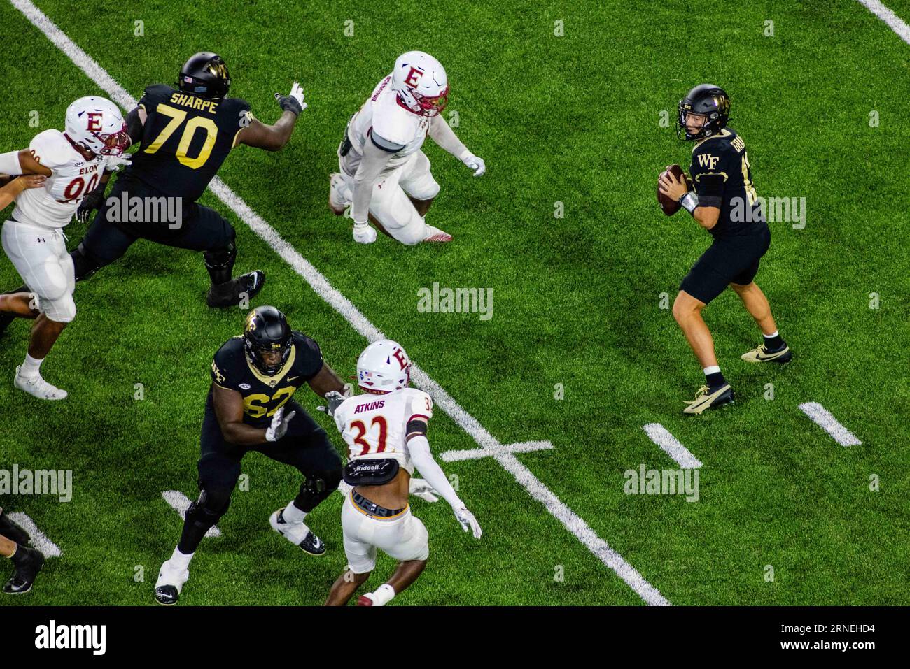 31. August 2023: Wake Forest Demon Deacons Quarterback Mitch Griffis ...