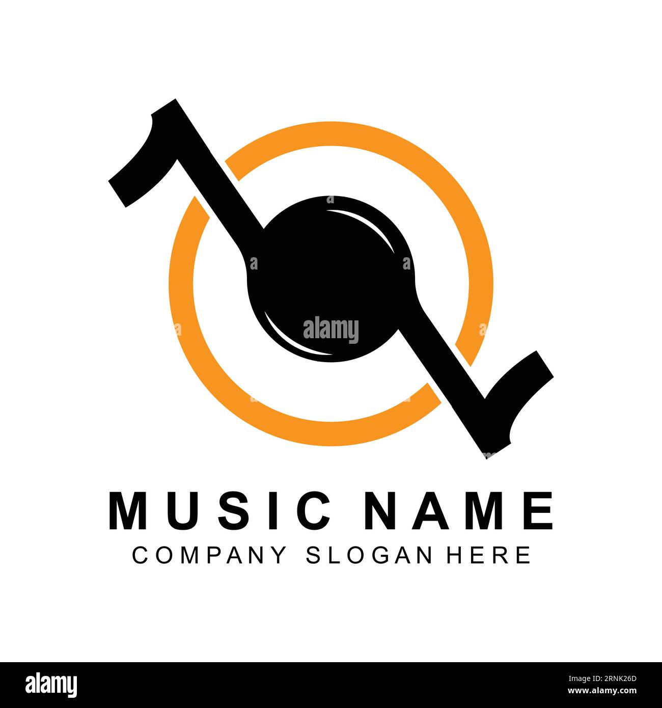 Musiknotiz logo Stock-Vektorgrafiken kaufen - Alamy