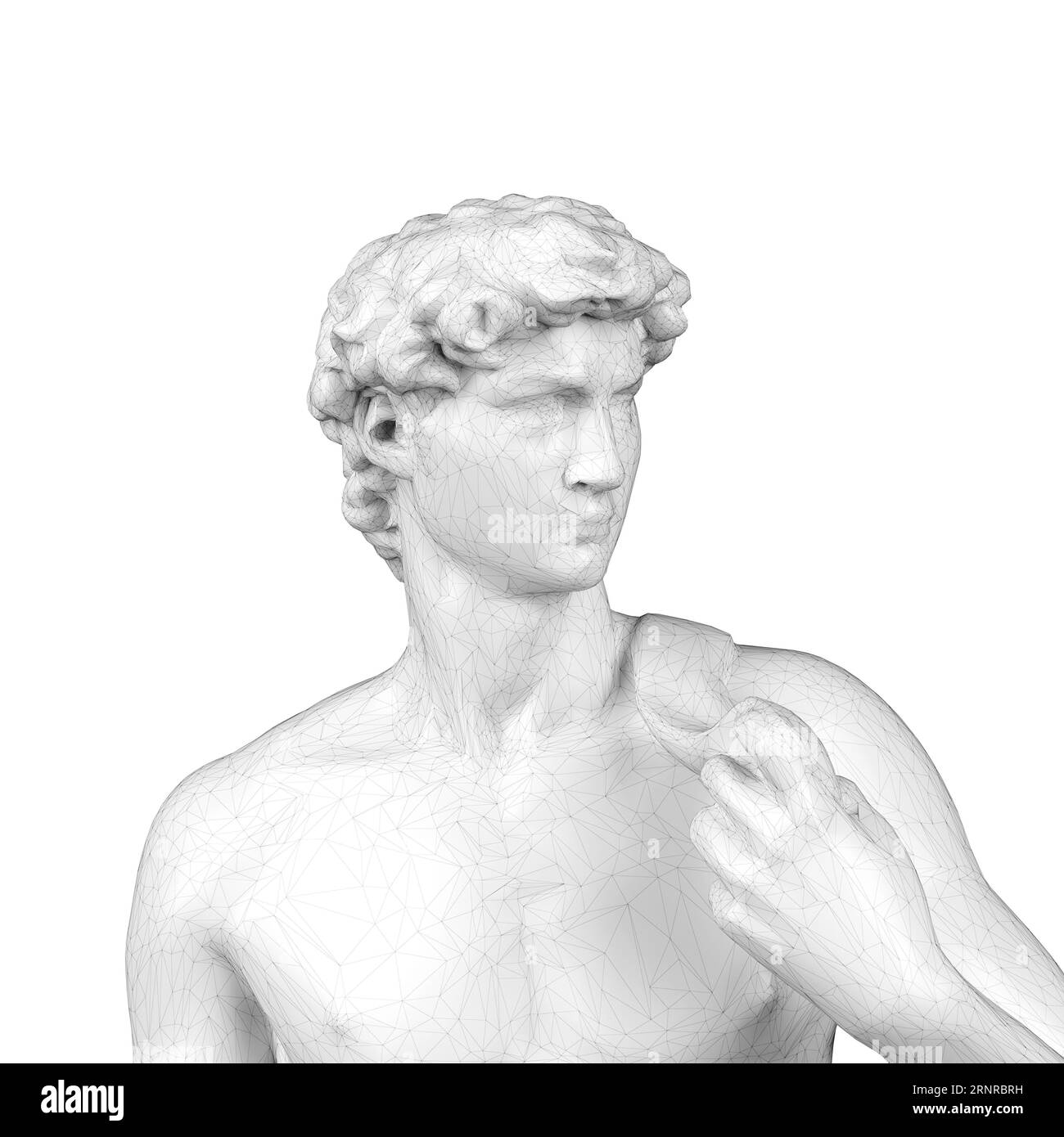 Statua di david von michelangelo Schwarzweiß-Stockfotos und -bilder - Alamy