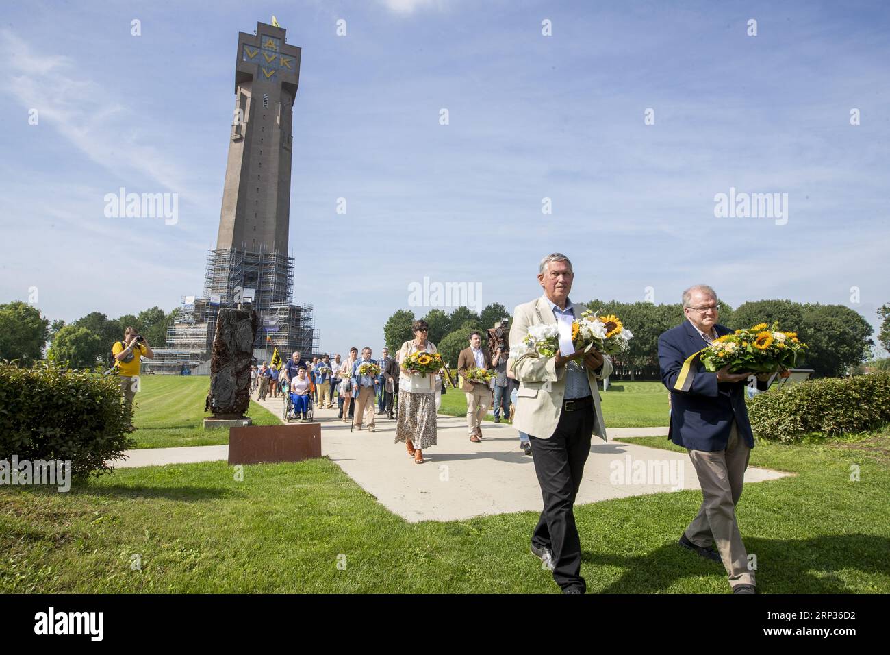 Diksmuide, Belgien. September 2023. Paul de Belder (L), dargestellt ...