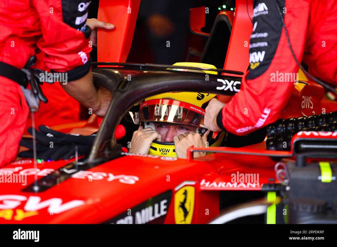3. September 2023, Monza, Mezzolombardo, Italien: Der monegassische Fahrer Charles Leclerc ...