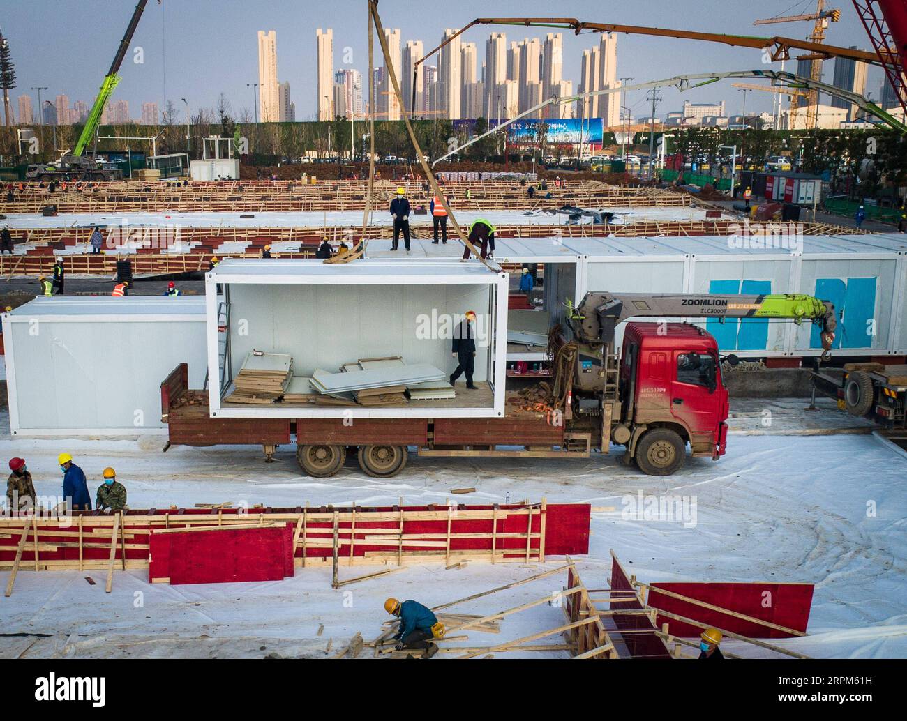 200130 -- WUHAN, 30. Januar 2020 -- Luftaufnahme aufgenommen am 30 ...