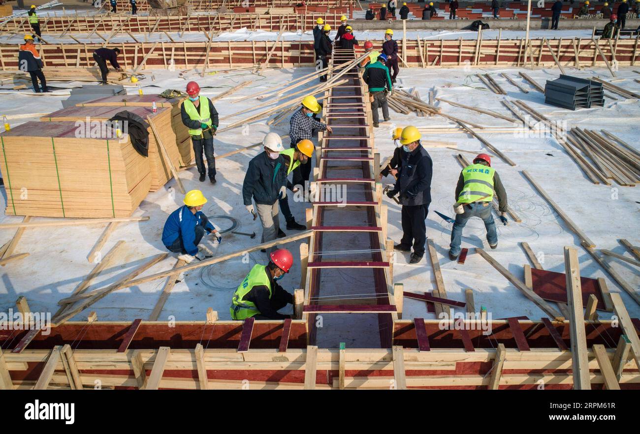 200130 -- WUHAN, 30. Januar 2020 -- Luftaufnahme aufgenommen am 30 ...