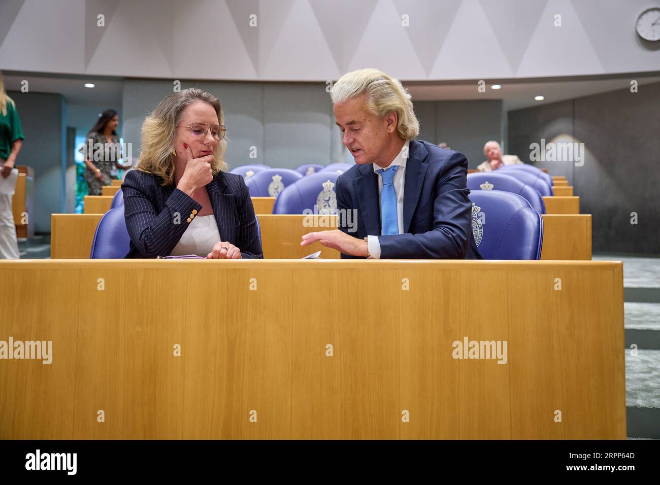 DEN HAAG - Geert Wilders (PVV) und Fleur Agema während der ersten ...