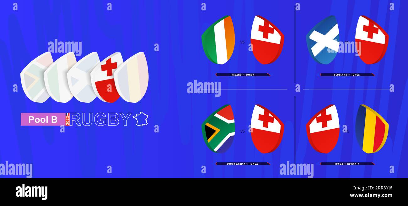 Das Rugby-Team von Tonga alle Spiele sind Symbol in Pool A des ...