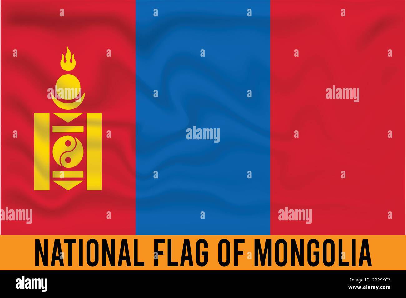 Flagge von mongolei Stock-Vektorgrafiken kaufen - Alamy