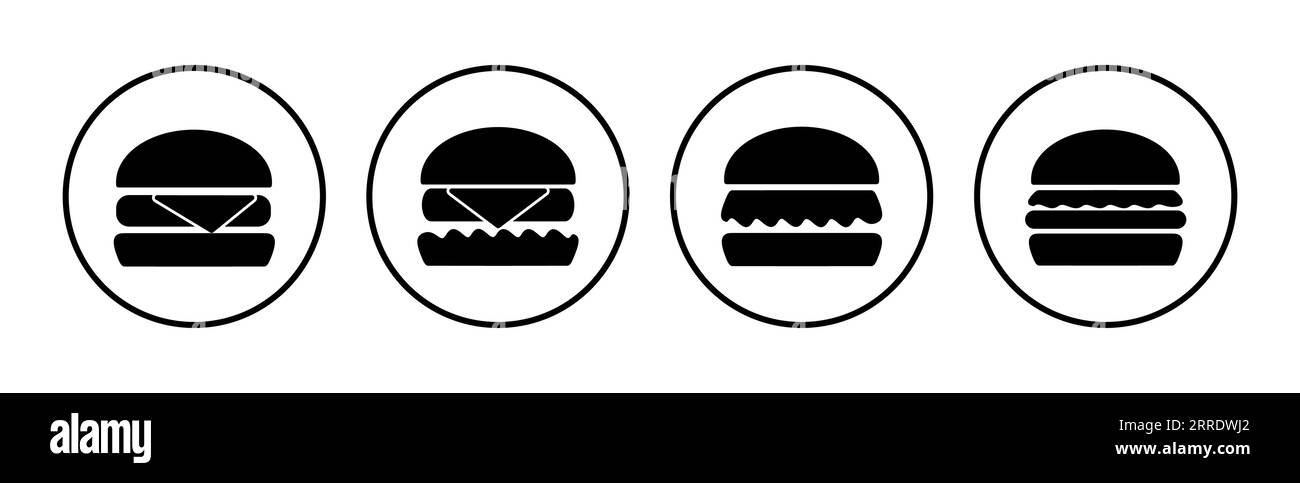 Vektor des Burger-Symbols. hamburger Logo-Symbol. Fast-Food-Symbol ...