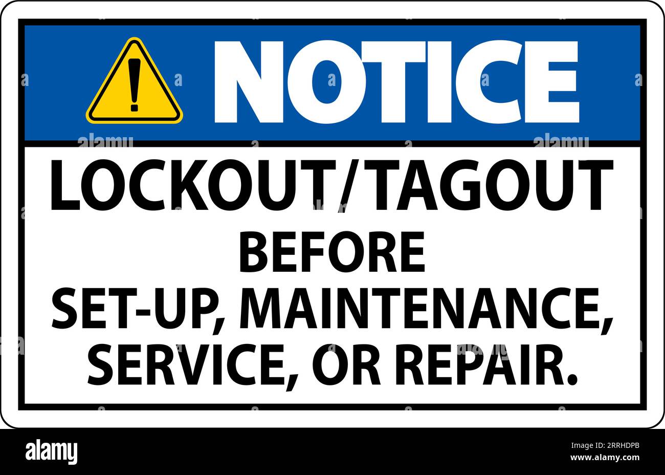 Lockout tagout symbol Stock-Vektorgrafiken kaufen - Alamy