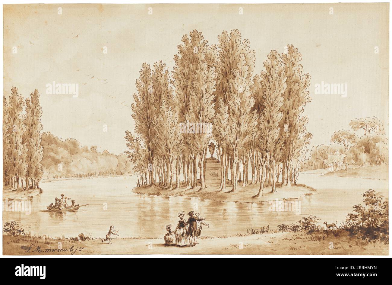 The grave of jean jacques rousseau Ausgeschnittene Stockfotos und ...