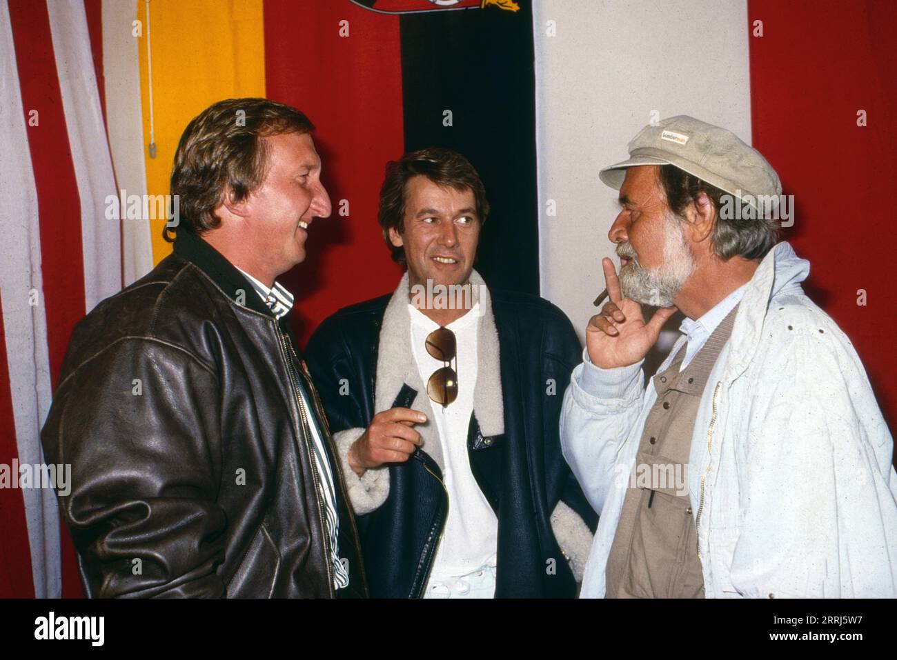 Komiker Mike Krüger, Schlagersänger Roland Kaiser und TV-Moderator ...