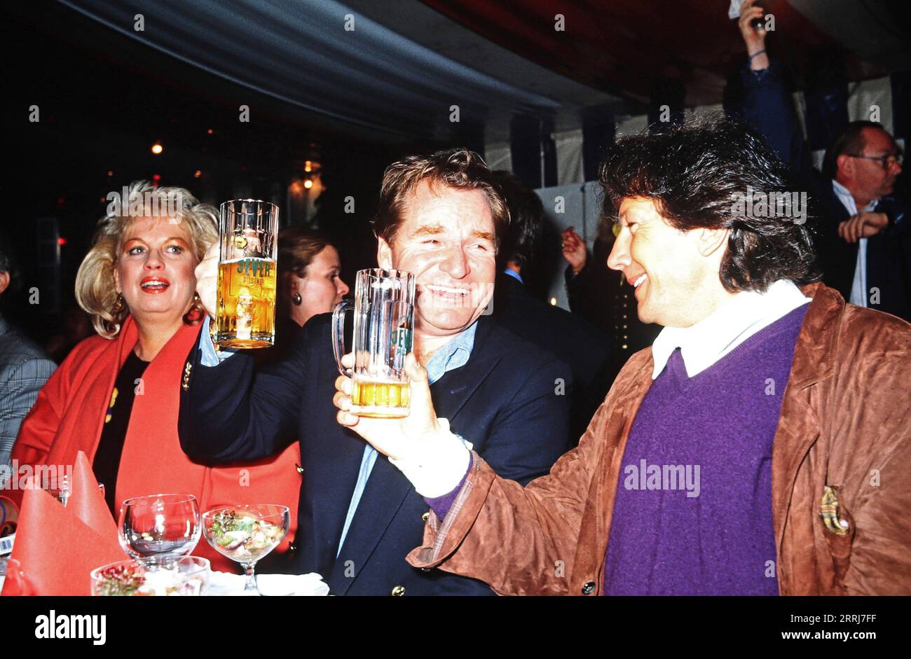 Fritz Wepper und Bernd Herzsprung, deutscher Schauspieler, bei einem ...