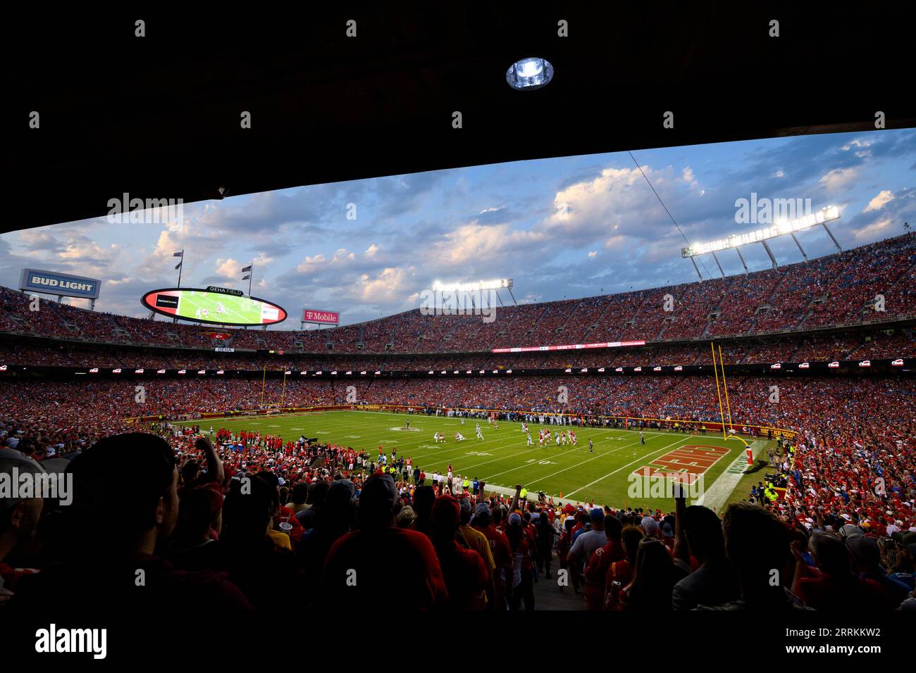 A general overall interior view of GEHA Field at Arrowhead Stadium ...