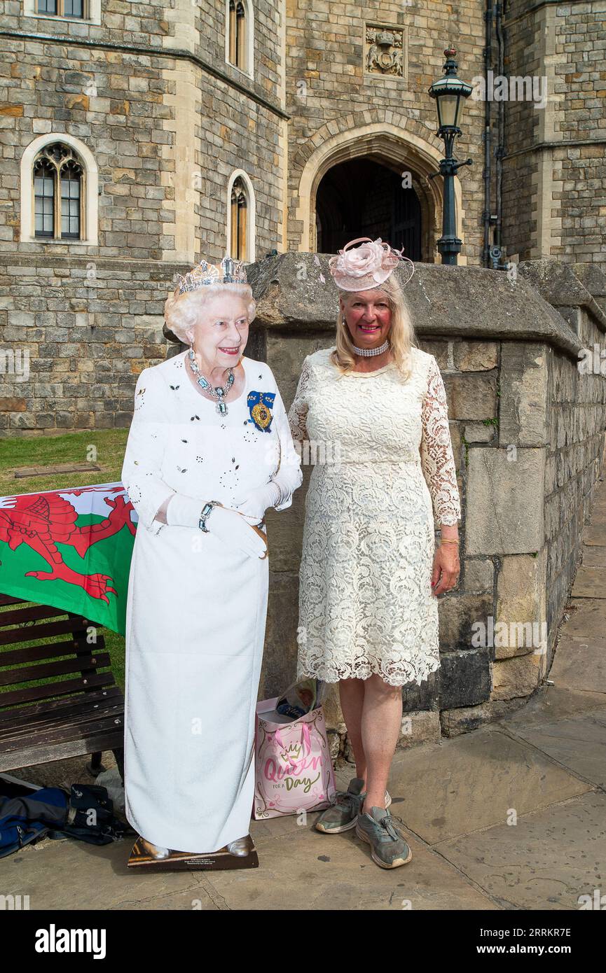 Der lange weg zur windsor castle zeigt die windsor castle -Fotos und ...