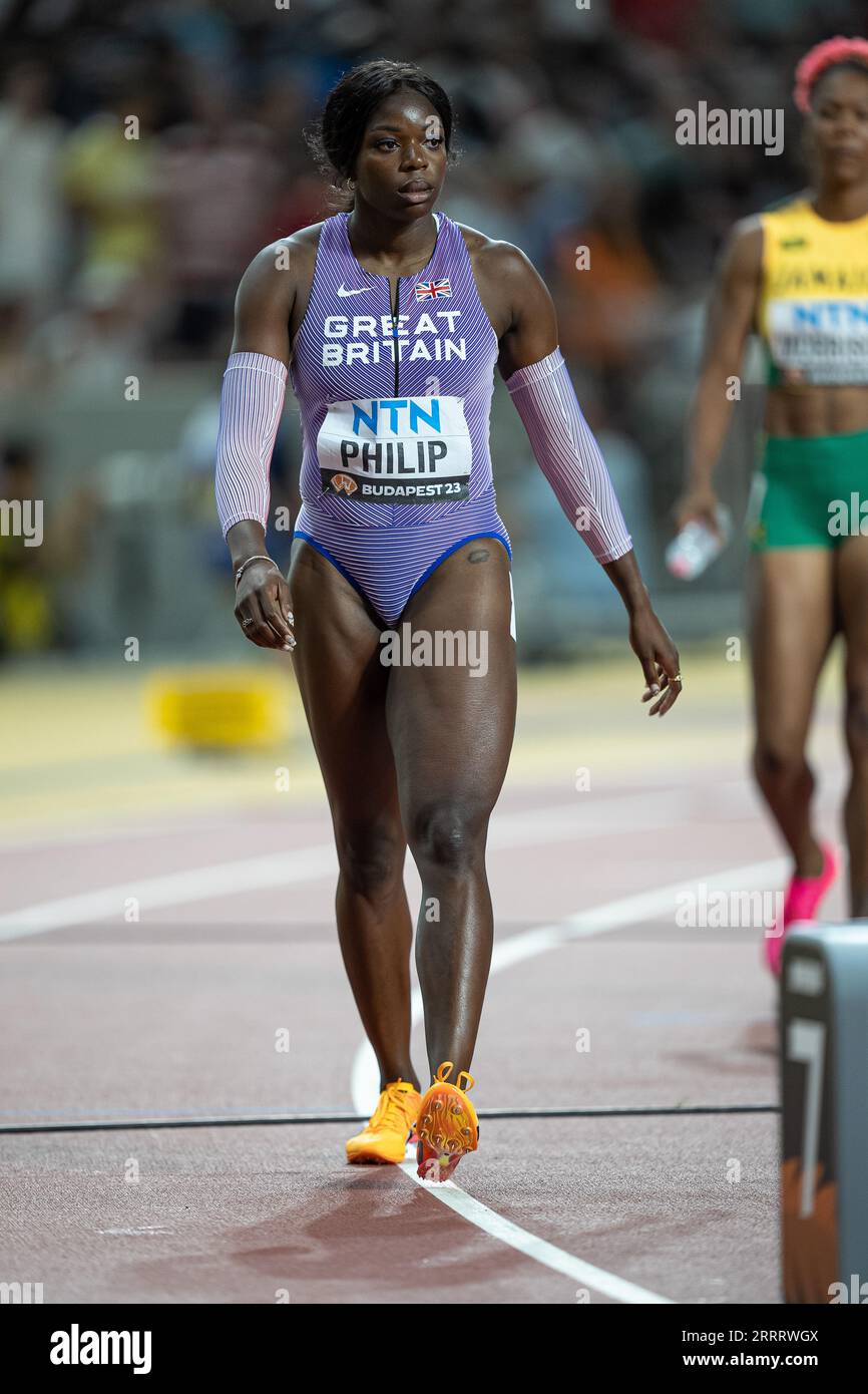 Asha Philip nahm an der 4X100 Meter-Staffel bei den Leichtathletik ...