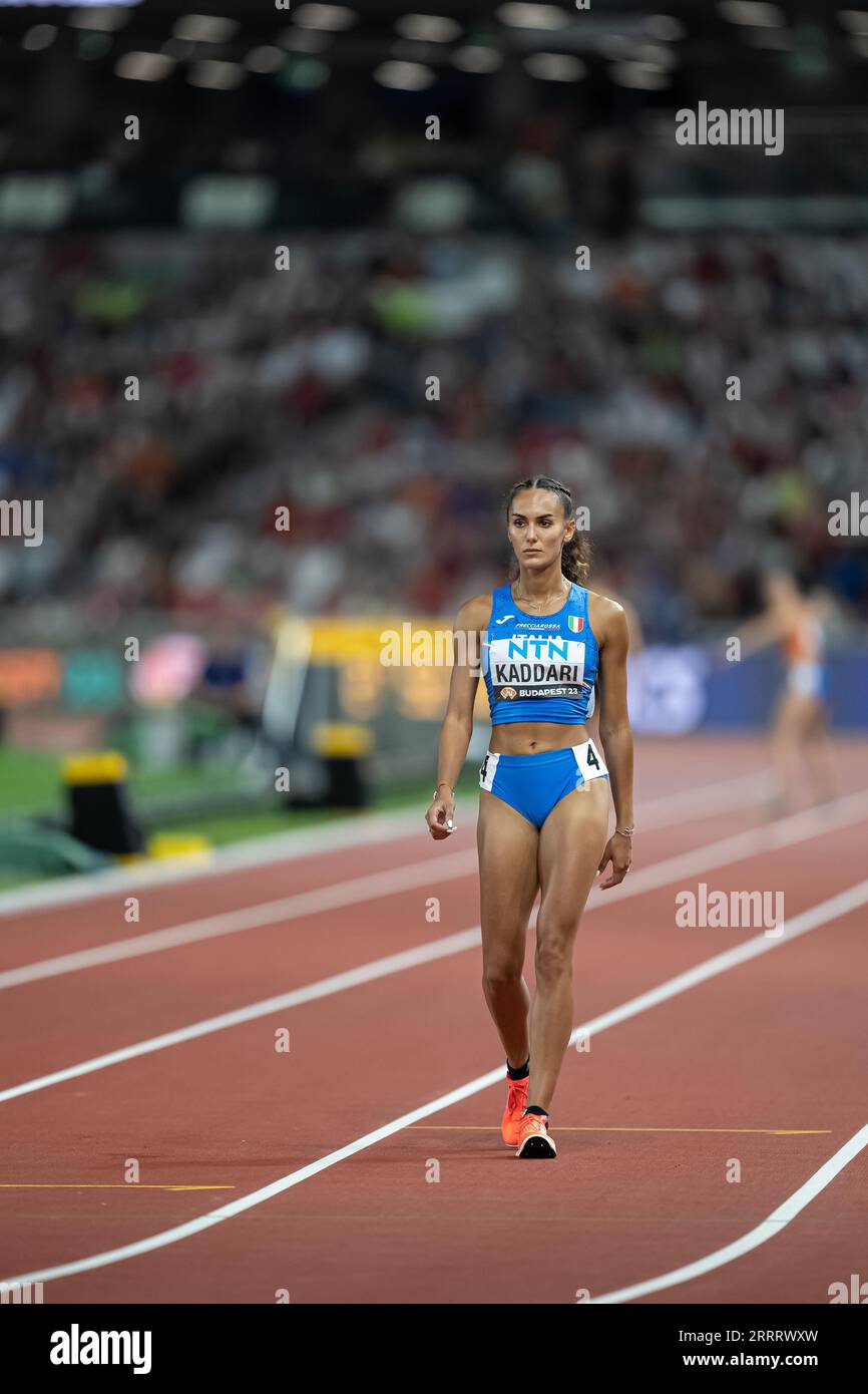 Dalia Kaddari nahm an der 4X100 Meter-Staffel der Leichtathletik ...