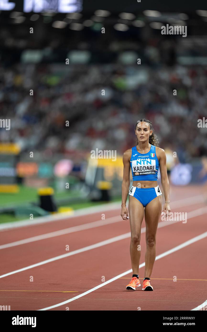 Dalia Kaddari nahm an der 4X100 Meter-Staffel der Leichtathletik ...