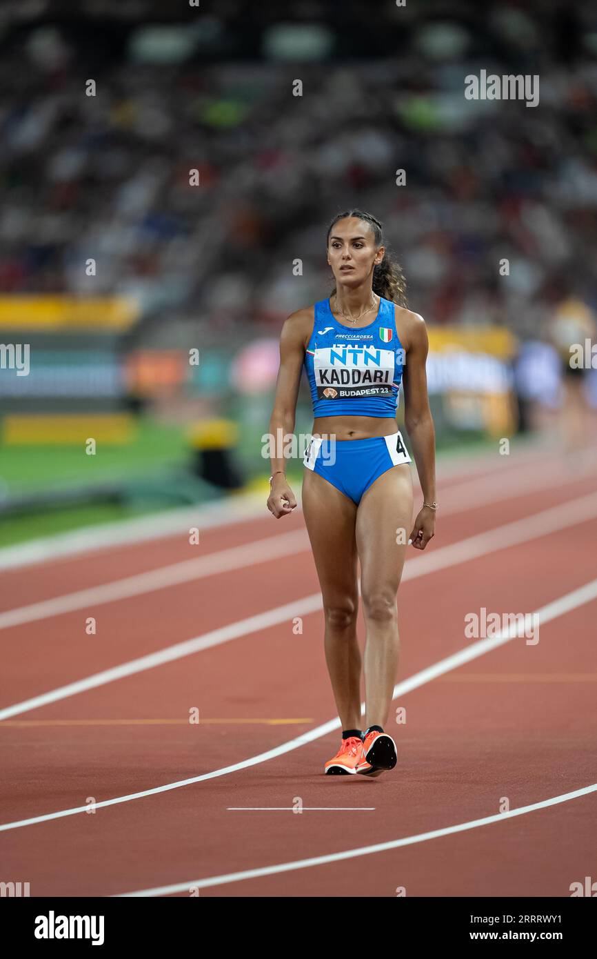 Dalia Kaddari nahm an der 4X100 Meter-Staffel der Leichtathletik ...