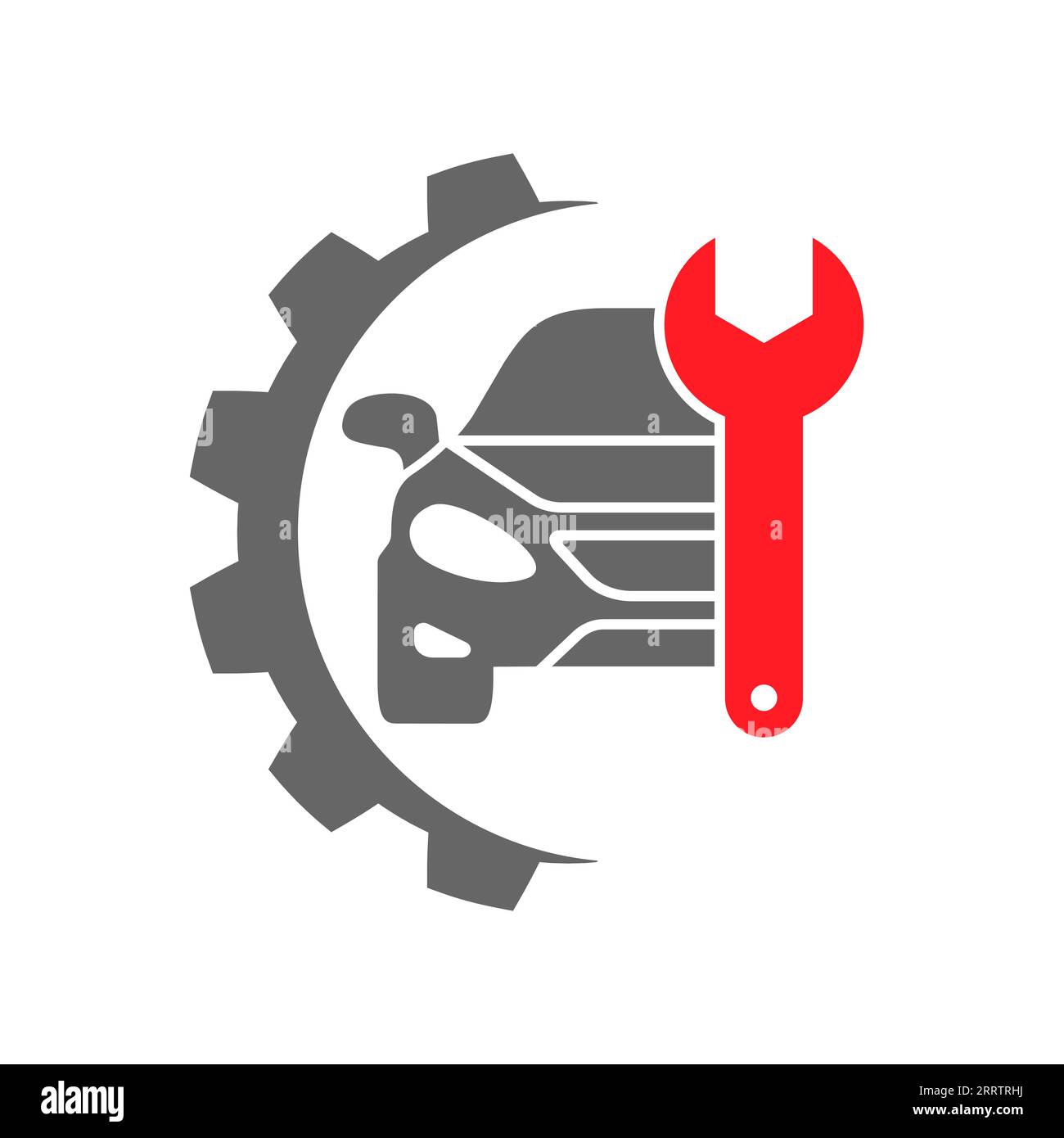 Auto Reparatur gang Übersicht Symbol im flachen Stil. Elemente der Auto ...