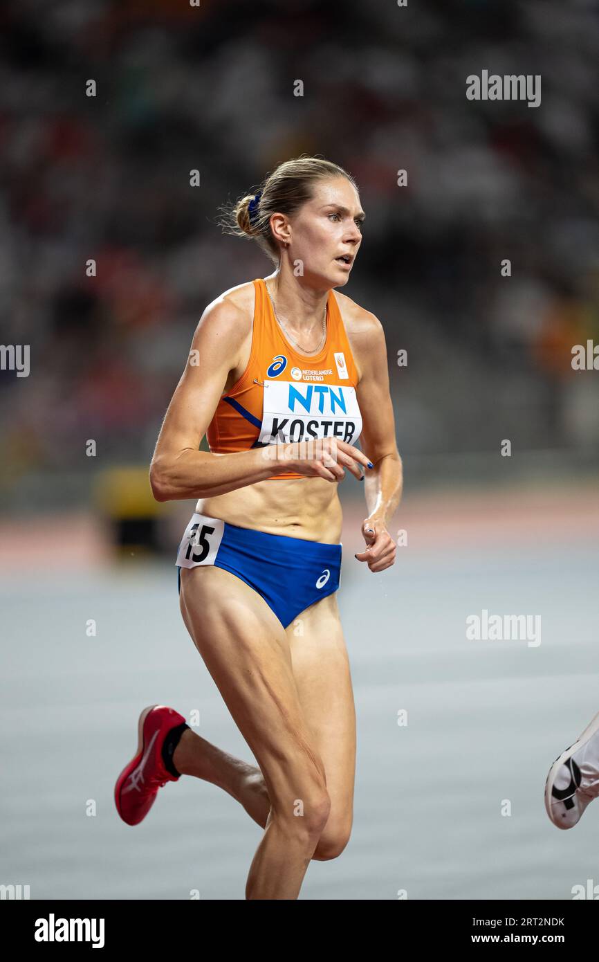 Maureen Koster nahm an der 5000-Meter-Staffel der Leichtathletik ...