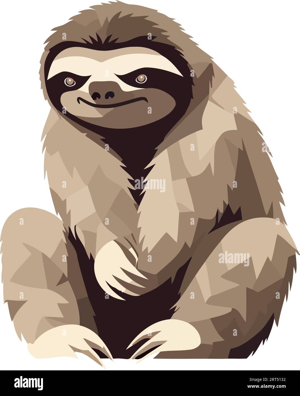 Faultier porträt Stock-Vektorgrafiken kaufen - Alamy