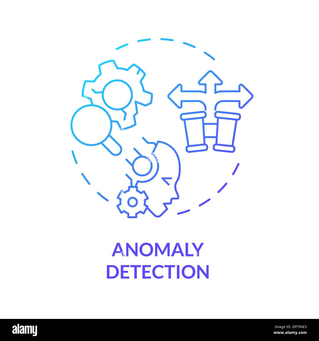 Symbol für die erkennung von ai anomalien -Fotos und -Bildmaterial in ...