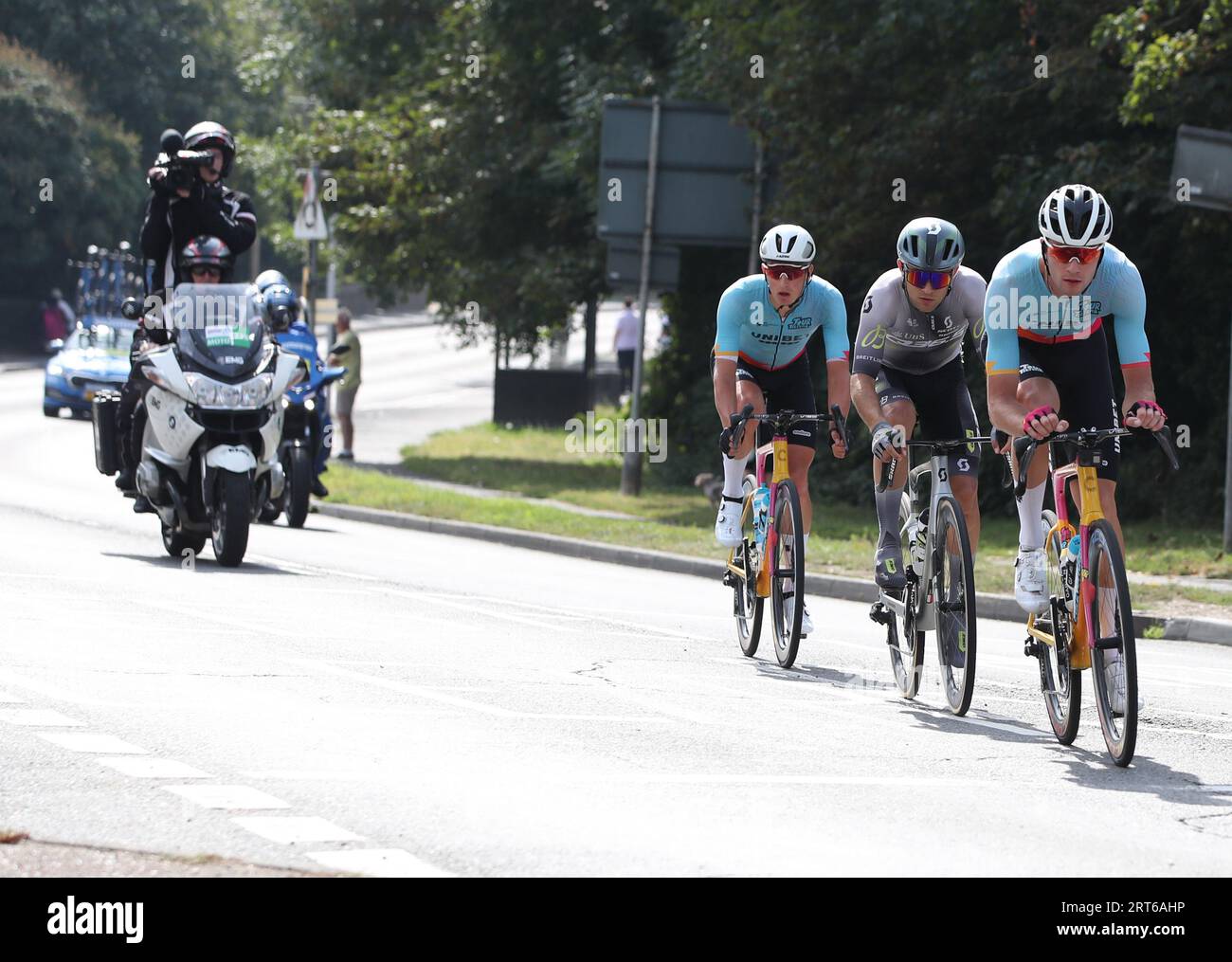 Hartthijs de Vries NED vom TDT-Unibet Cycling Team und Joren Bloem NED ... Hartthijs de Vries NED vom TDT-Unibet Cycling Team und Joren Bloem NED ...