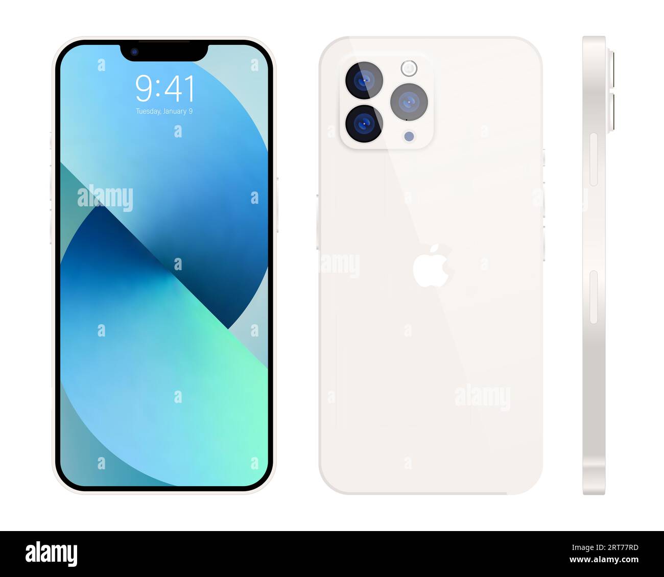 Neues iPhone 15 Pro, pro max. Weiße Farbe von Apple Inc iphone mit Mock ... Neues iPhone 15 Pro, pro max. Weiße Farbe von Apple Inc iphone mit Mock ...