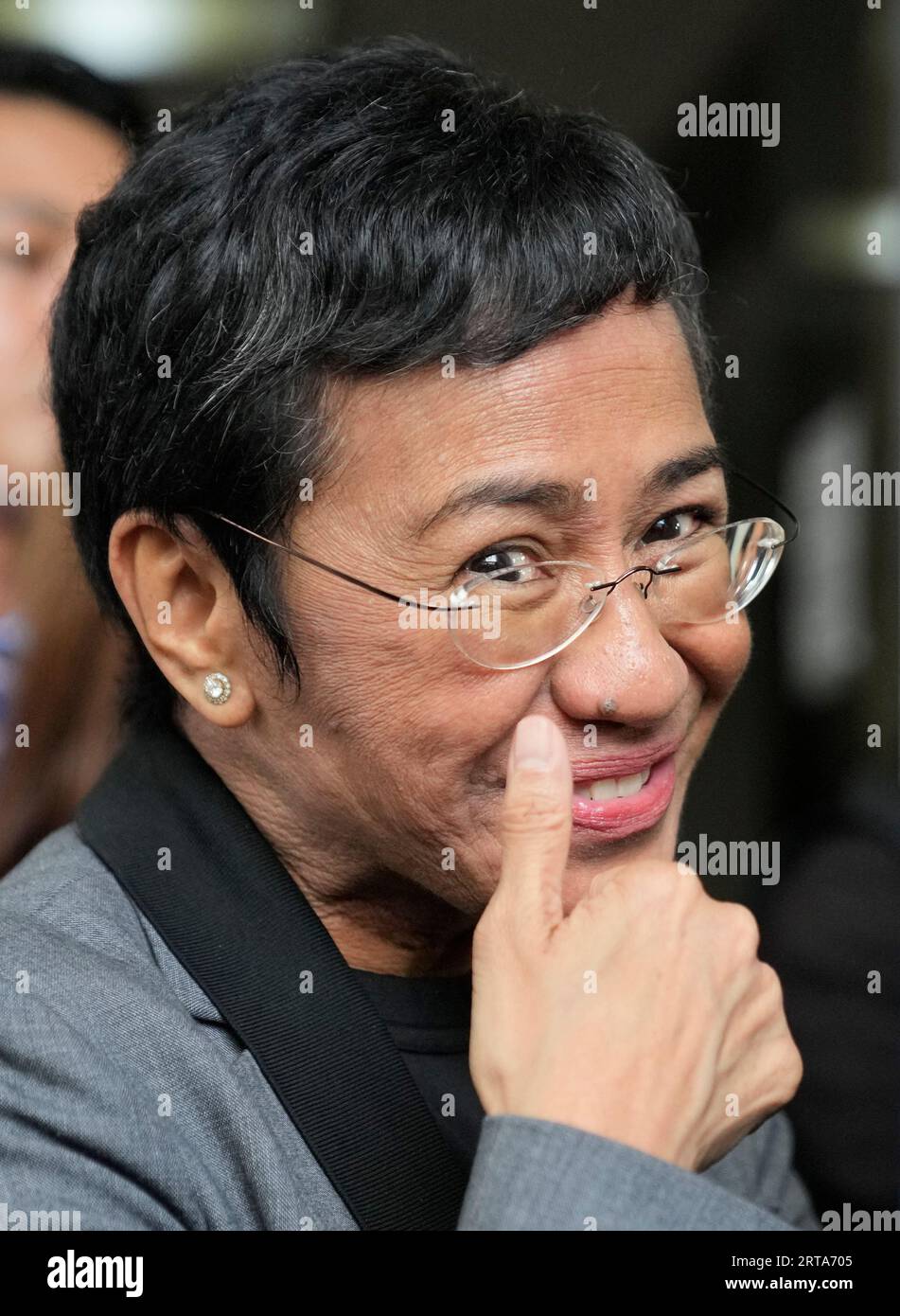 Filipino journalist Maria Ressa, 2021 Nobel Peace Prize winner and ...