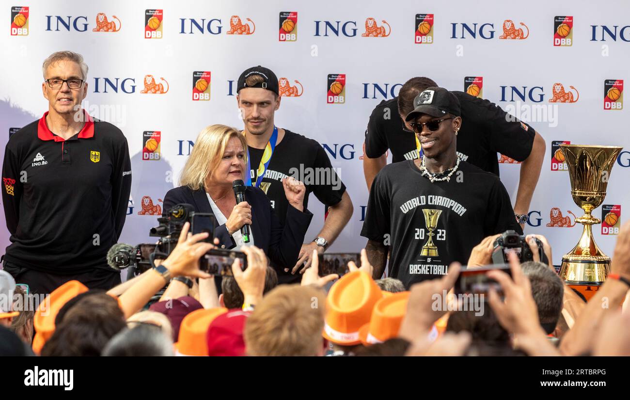 12. September 2023, Hessen, Frankfurt/Main: Bundesinnenministerin Nancy ...