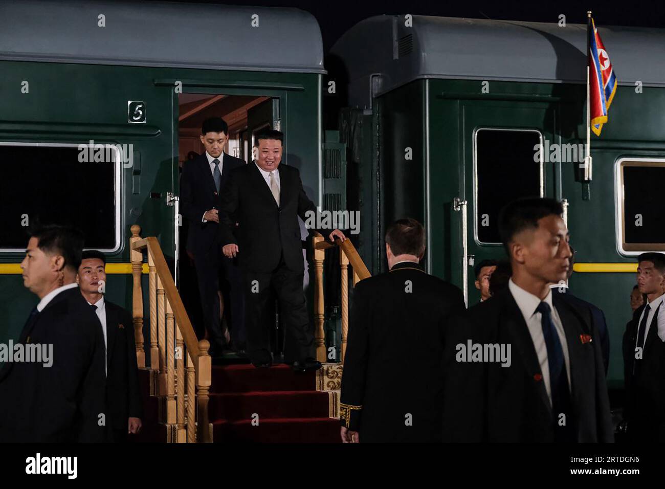 Wladiwostok, Russische Föderation. September 2023. Nordkoreas Führer ...