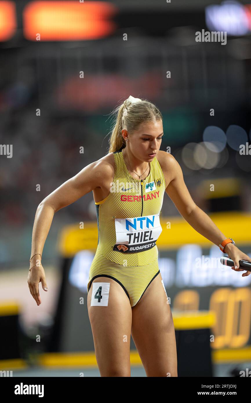 Luna Thiel nahm an der 4X400 Meter-Staffel bei den Leichtathletik ...