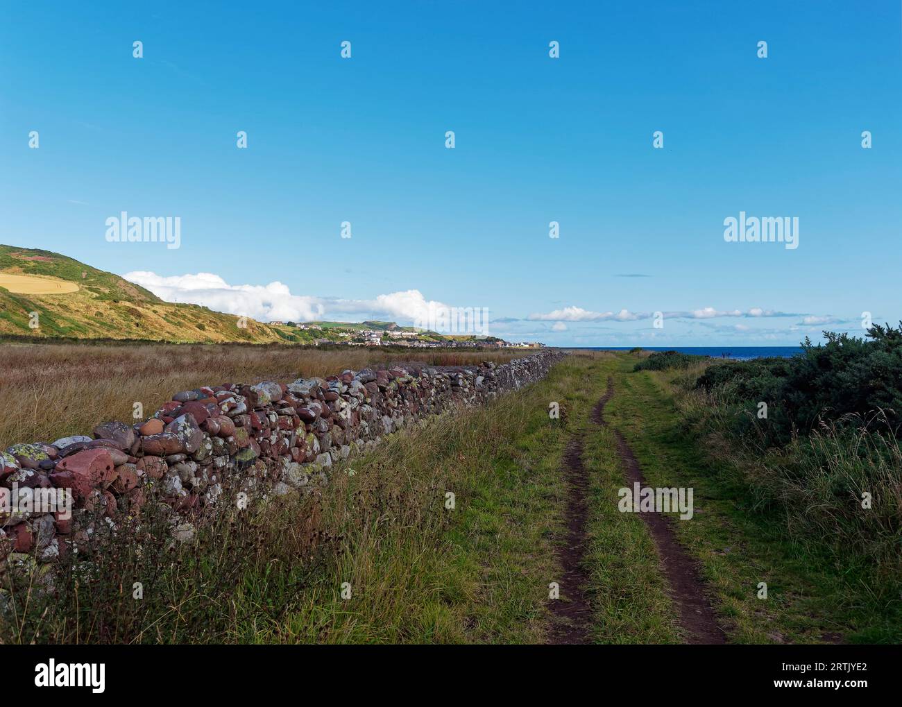 Der Küstenwanderweg zwischen Johnshaven und Inverbervie an der Ostküste ...